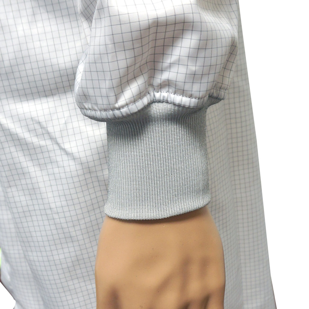 ESD Cleanroom Frock – White, Light Blue, and Navy Blue – ESD Knit Cuffs ...