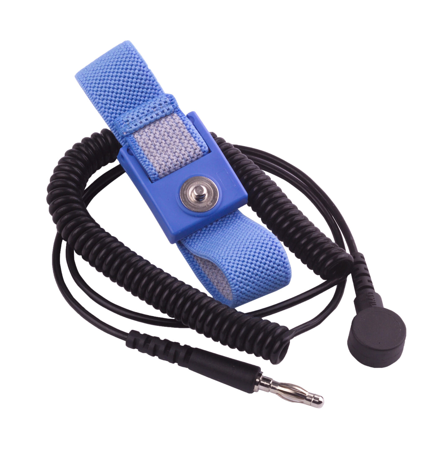 WB1738 Single Wire Wrist Band & Coil Cord Set - 6ft, 7mm snaps - Anti ...