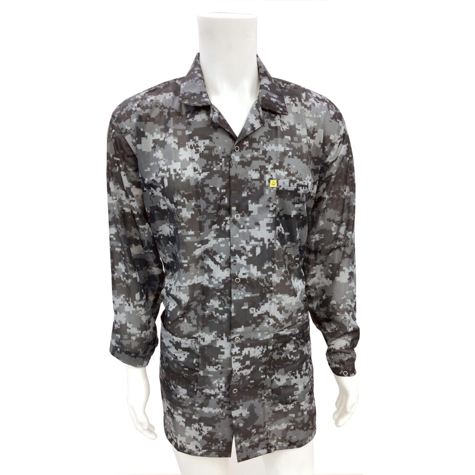 Gray Camouflage ESD Jacket - Anti-Static ESD Products | Transforming ...